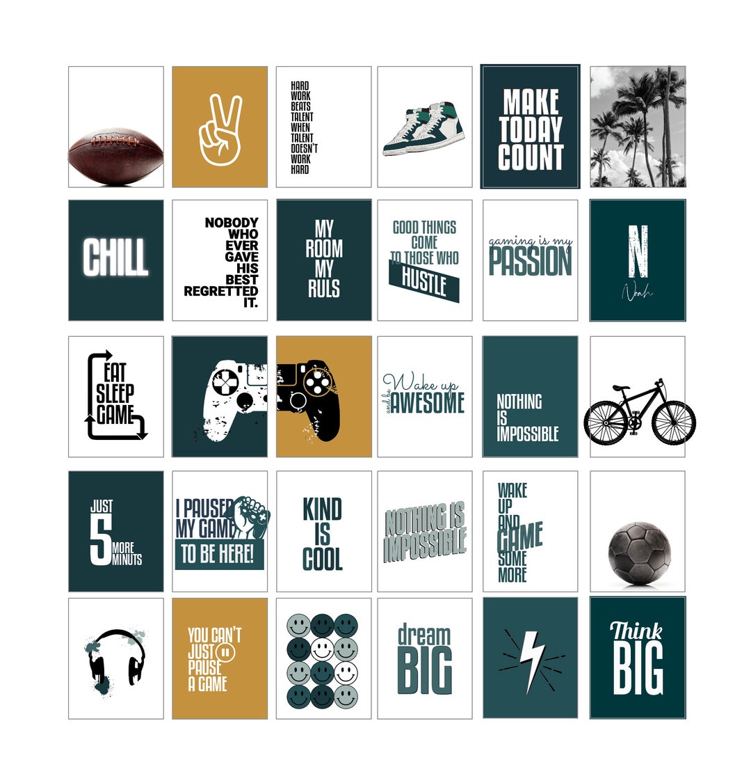 34 Teen Bedroom Printable Wall Art, Teen Bedroom Wall Decor, Teen ...