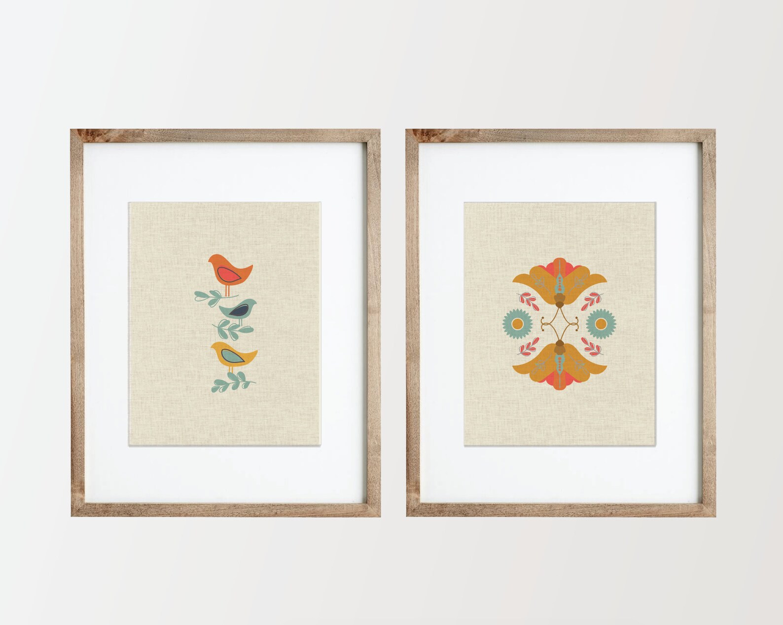 12 Scandinavian Wall Decor Set, Nordic Printable Wall Art, Scandi Style ...