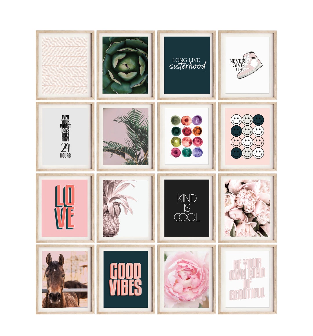 32 Eclectic Teen Room Wall Art, Girl Eclectic Wall Decor, Instant ...