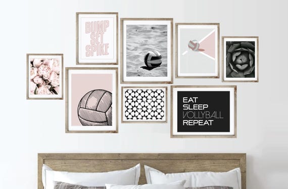 Volleyball Girls Room Themes Girl Sports Nursery Decor, Volleyball