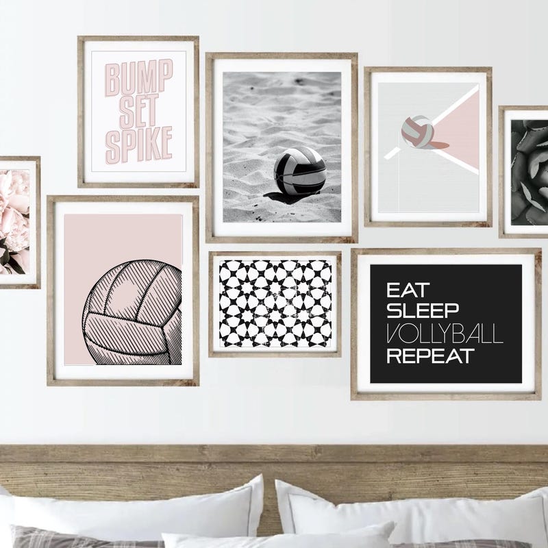 Volleyball Wall Art - Etsy