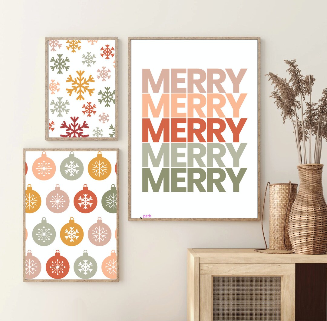 30 Christmas Mega Printable Set Holiday Wall Art Bundle - Etsy