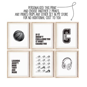 Inspirational Sports Quotes for Teen Room, Boys Motivational Decor ...