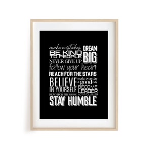 Set of 18 Black & White Printable Wall Art, Teen Boy Room Decor Set ...