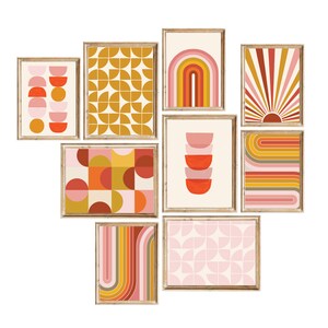 9 Retro Prints, Retro Printable Wall Art, Retro Home Decor, Retro Wall ...