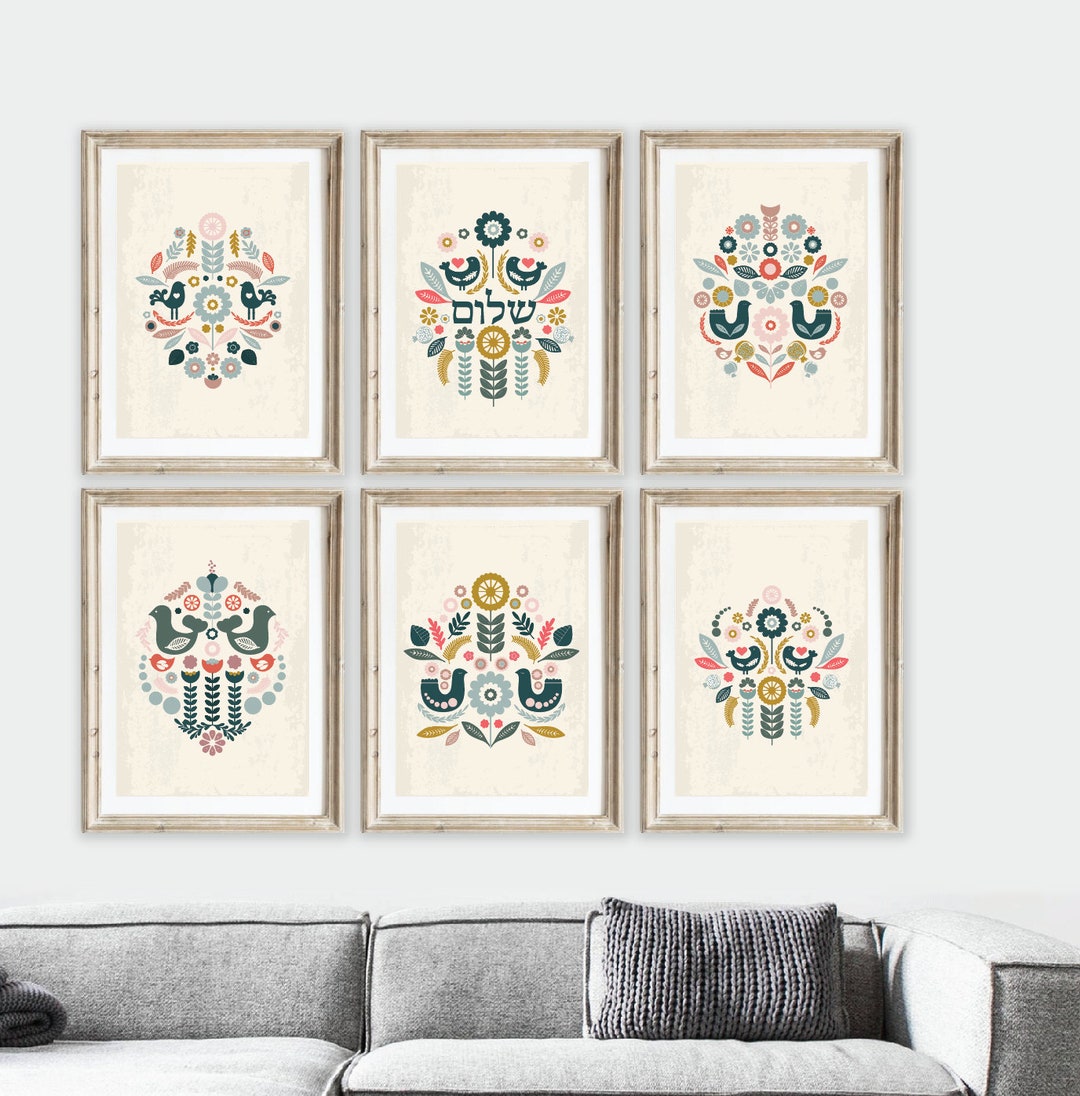 9 Scandinavian Wall Decor Set, Nordic Printable Wall Art, Scandi Style ...