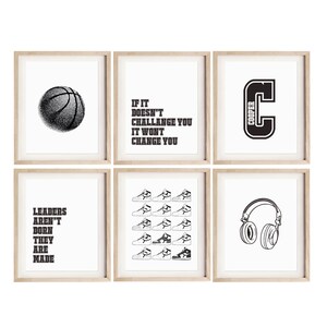 Inspirational Sports Quotes for Teen Room, Boys Motivational Decor ...