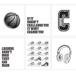 Inspirational Sports Quotes for Teen Room, Boys Motivational Decor ...