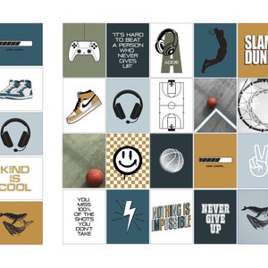 34 Sport Printable Wall Art Set, Teen Room Wall Art, Inspirational ...