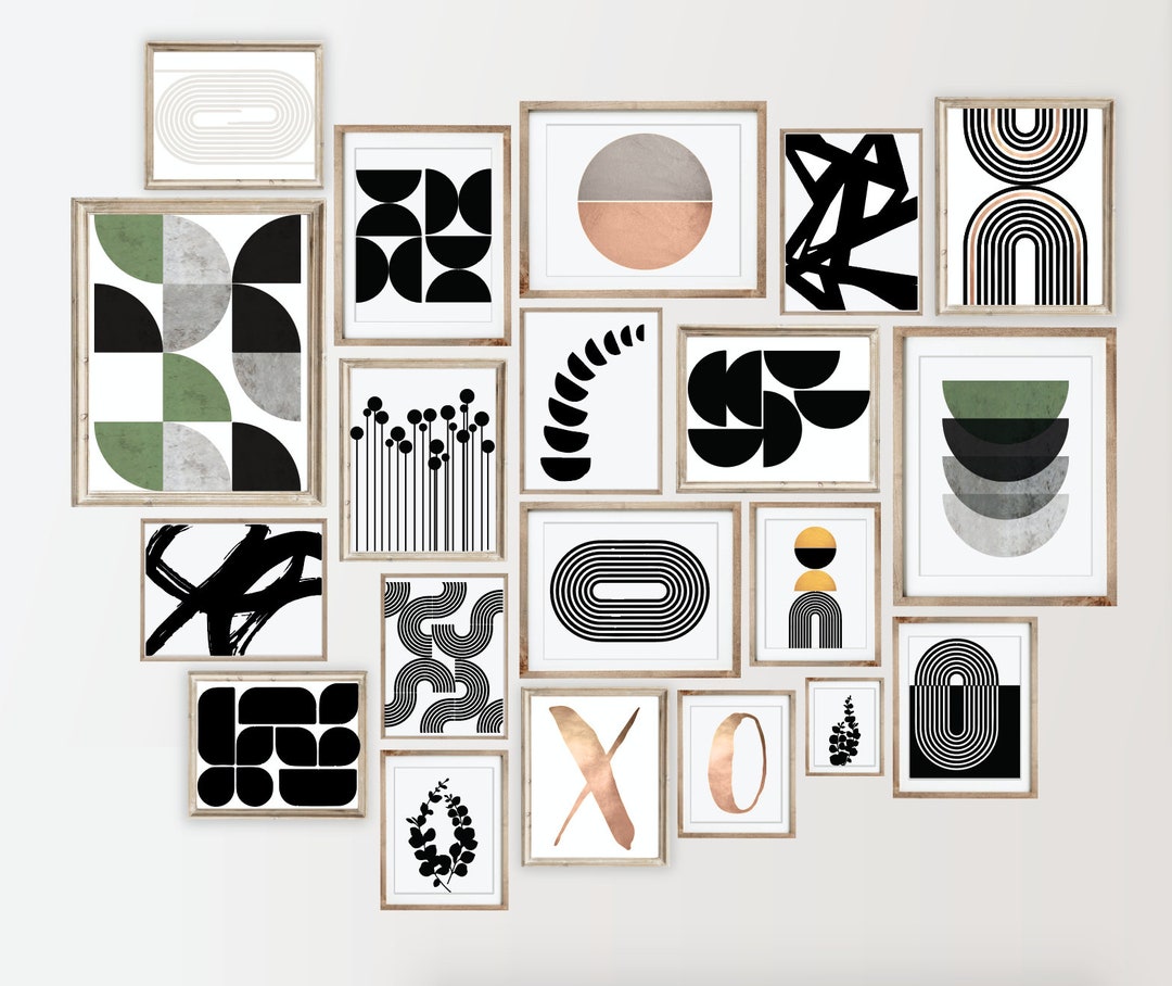 20 Scandinavian Wall Decor Set, Nordic Printable Wall Art, Scandi Style ...