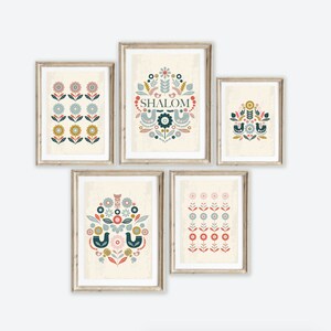 9 Scandinavian Wall Decor Set, Nordic Printable Wall Art, Scandi Style ...
