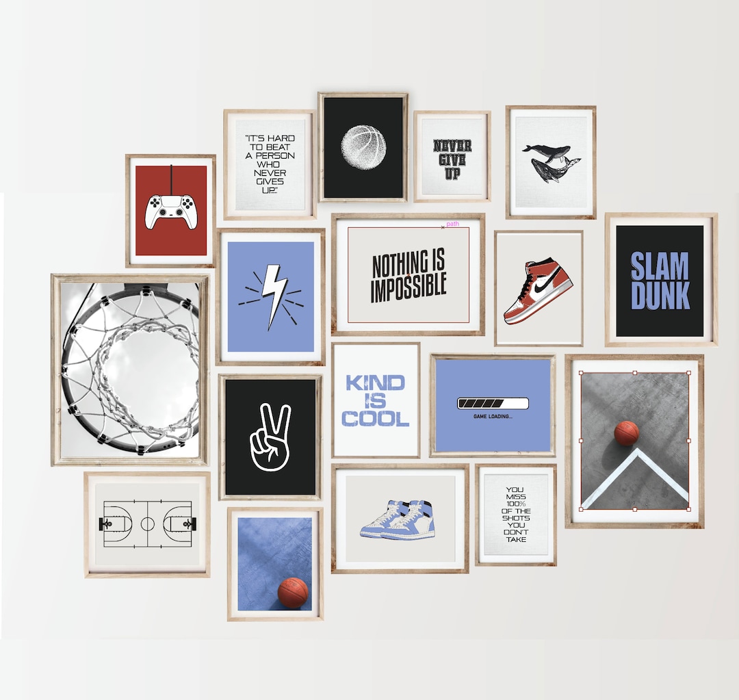 34 Teen Boy Wall Decor, Printable Wall Art Set, Teen Boy Wall Art, Big ...