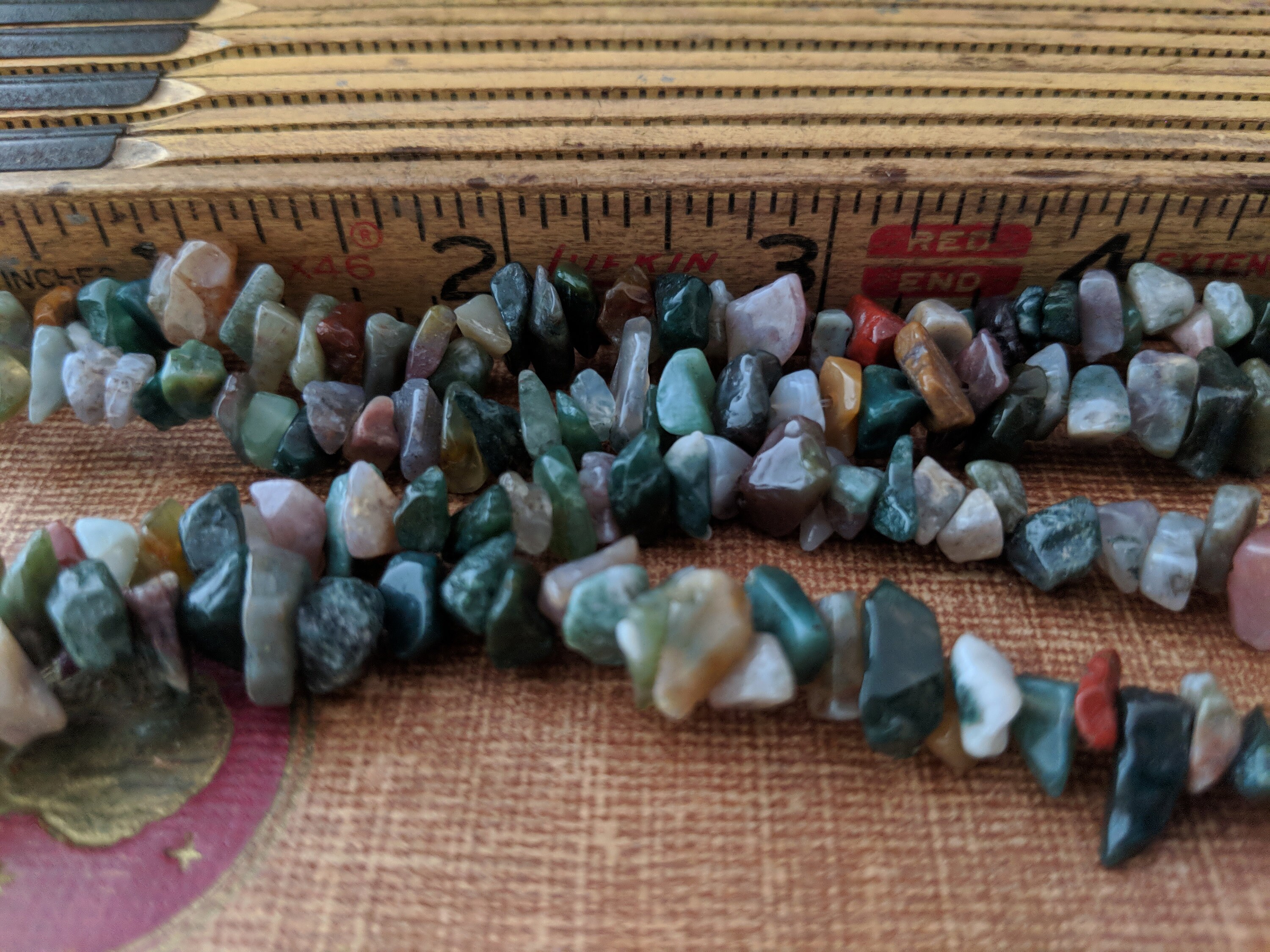 Multi Colored Jasper Pebble Chip Gemstone Beads 36 Inch - Etsy