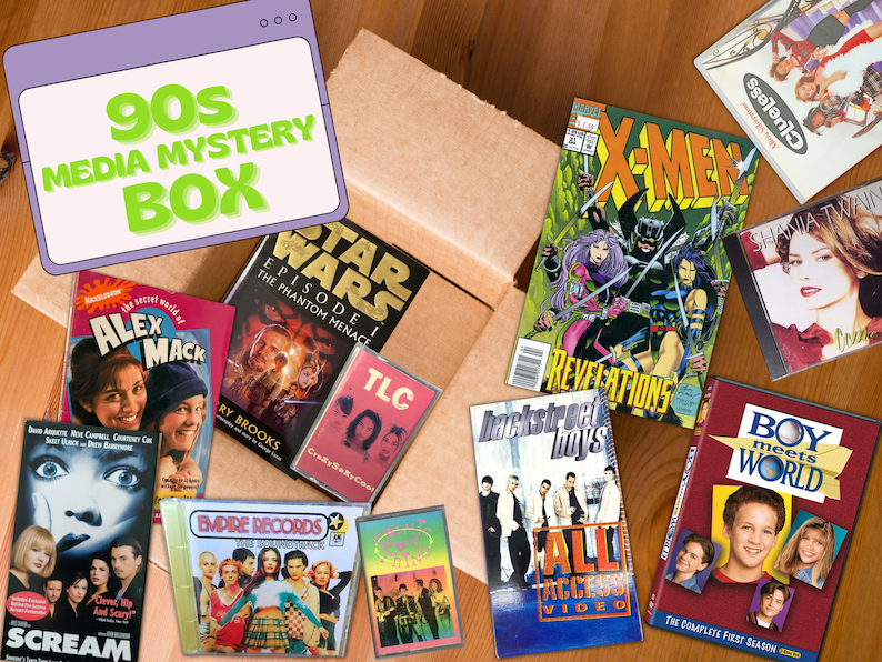 90s Media Mystery Box VHS, Books, Cassette Tapes, and More Spice Girls ...