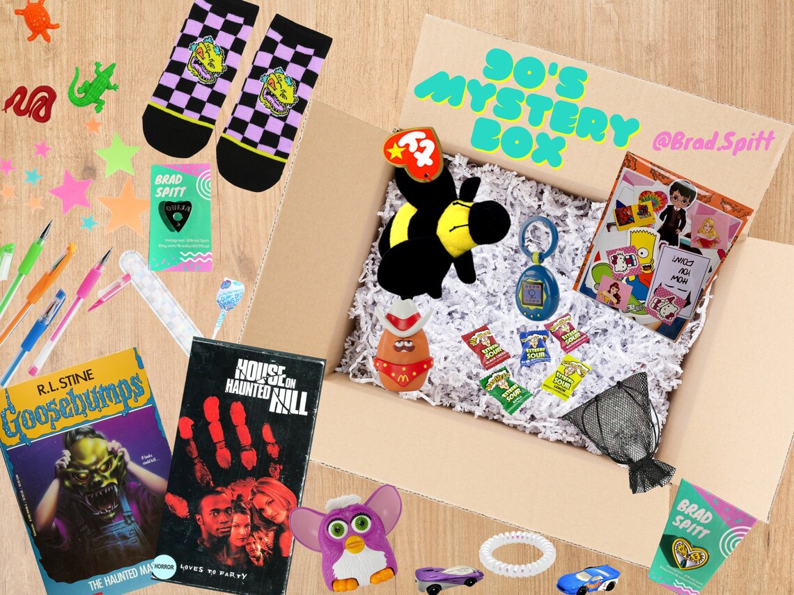 90s Mystery Box 90s Vintage Surprise Box With Nicktoons - Etsy