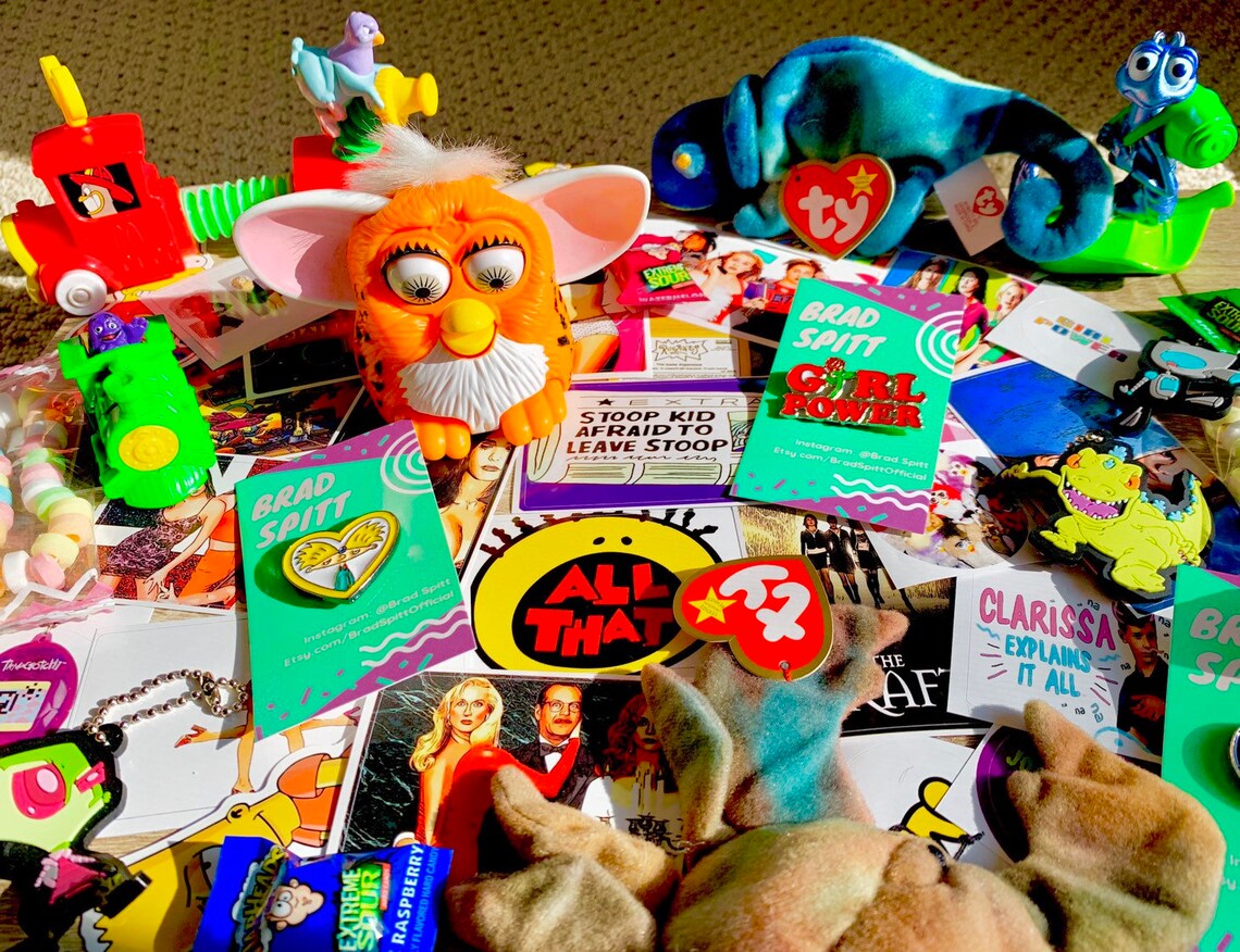 90s Mystery Box 90s Vintage Surprise Box With Nicktoons - Etsy