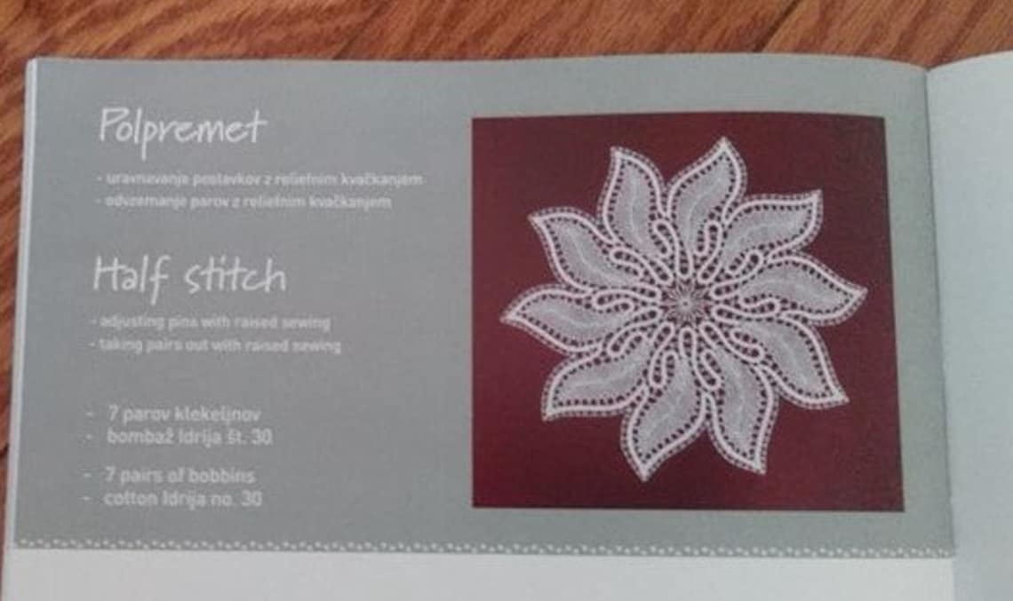 New Idrija Bobbin Lace Pattern Books from the Lace School in | Etsy