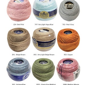 Cebelia DMC Size 20& 30 8.75 Ea - Back in Stock!!! Cotton Lace Threads ...