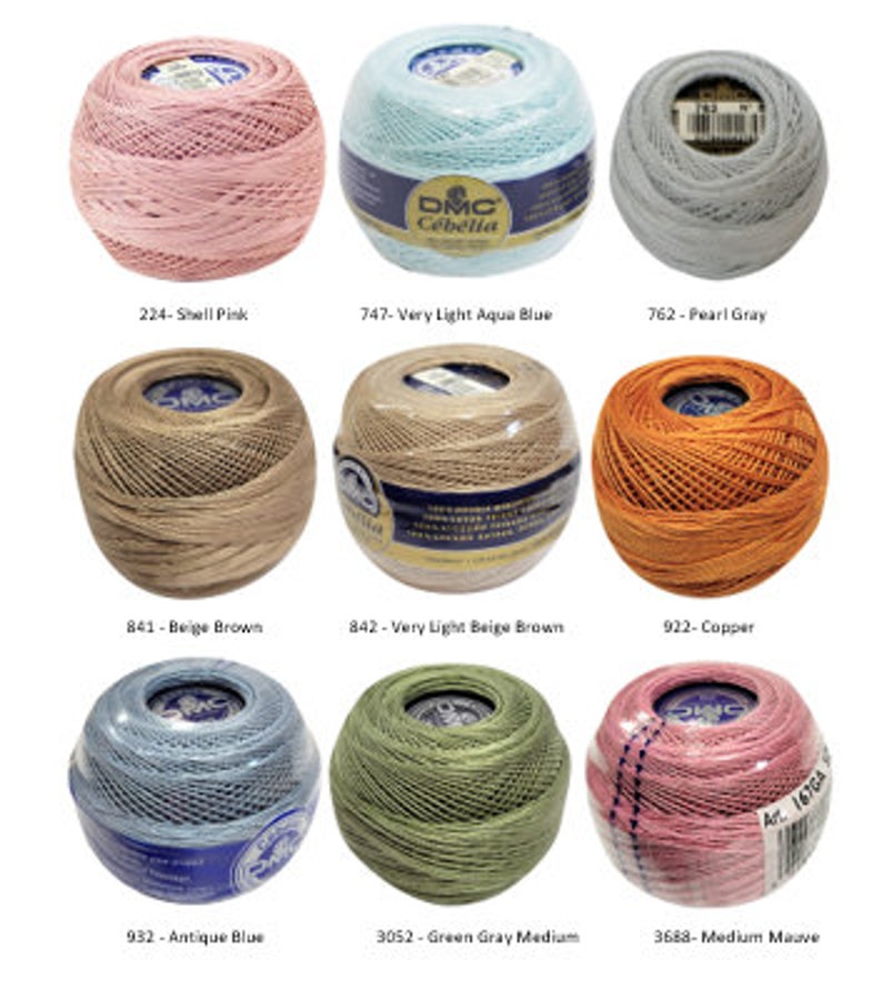 Cebelia DMC Size 20& 30 7.75 ea Back in Stock Cotton - Etsy Italia