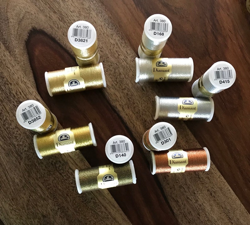 Metallic Bobbin Lace/embroidery Thread 3.50 Each Available in | Etsy