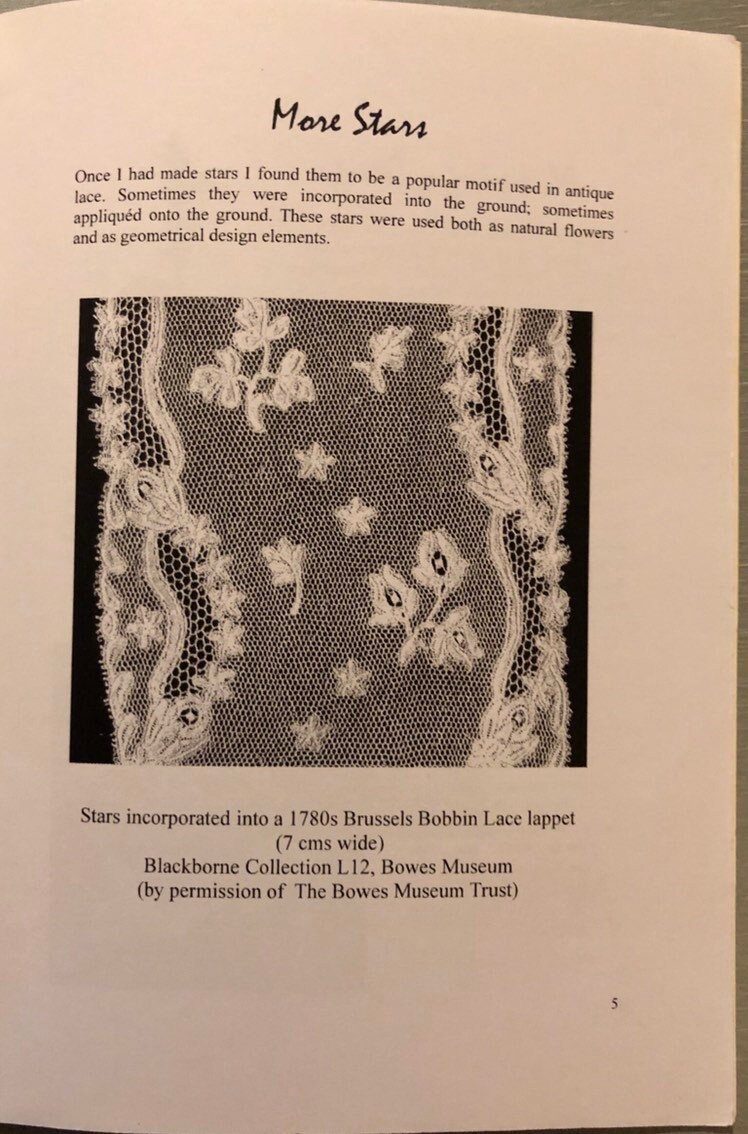 Bobbin Lace Booklets by Alexandra Stillwell 8.50 Ea - A Flower in ...
