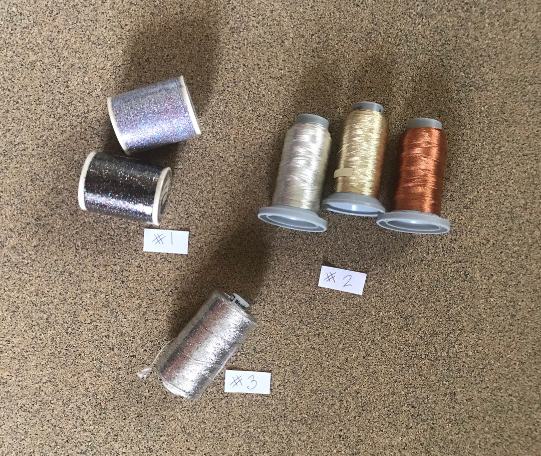 Metallic Bobbin Lace /embroidery Thread 11.50- 12.50 Each- Razzle ...