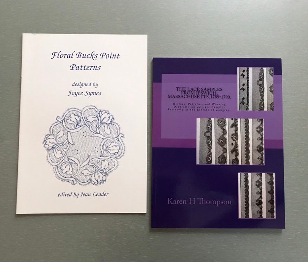 Bobbin Lace Books 22.50 USED Floral Bucks Point Patterns by Joyce Symes ...