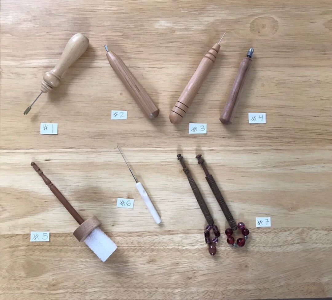 Bobbin Lace Tools 9.50-16.50/ea Scissor Holder, Puller, Pricker ...