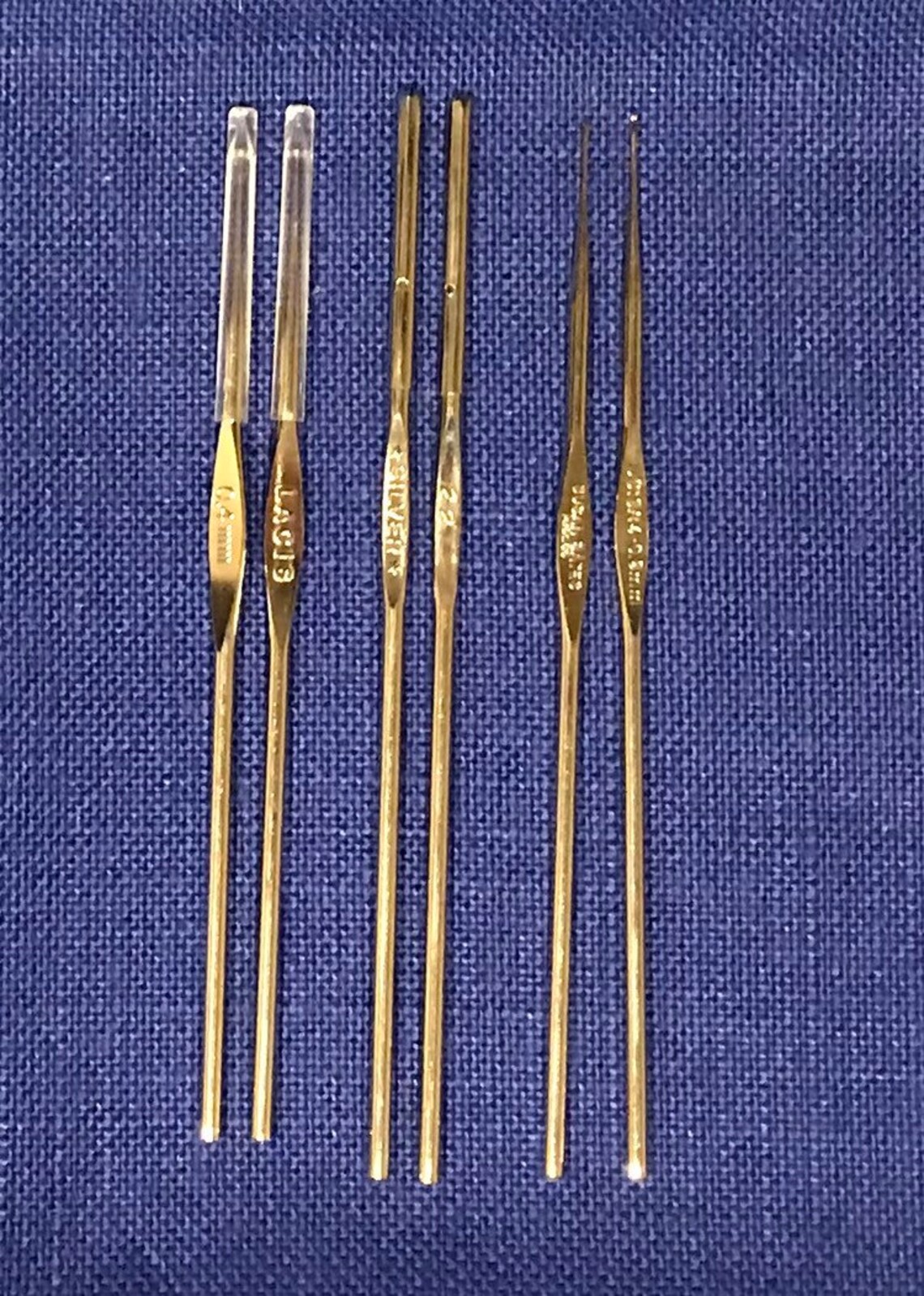 Bobbin Lace Tools- Crochet Hooks Various Sizes 2.00-4.50, Horseshoe 6. ...