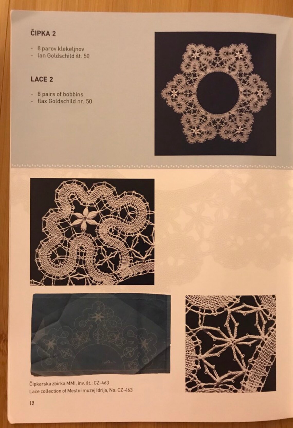 Idrija Bobbin Lace Pattern Books Broad Tape 1 at 49.50 | Etsy