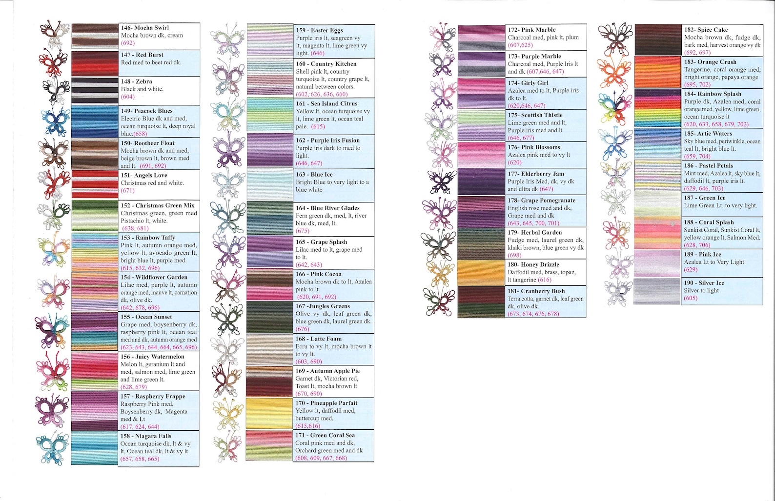 Lizbeth Tatting & Bobbin Lace Cotton Threads 3.50-6.00ea - Etsy