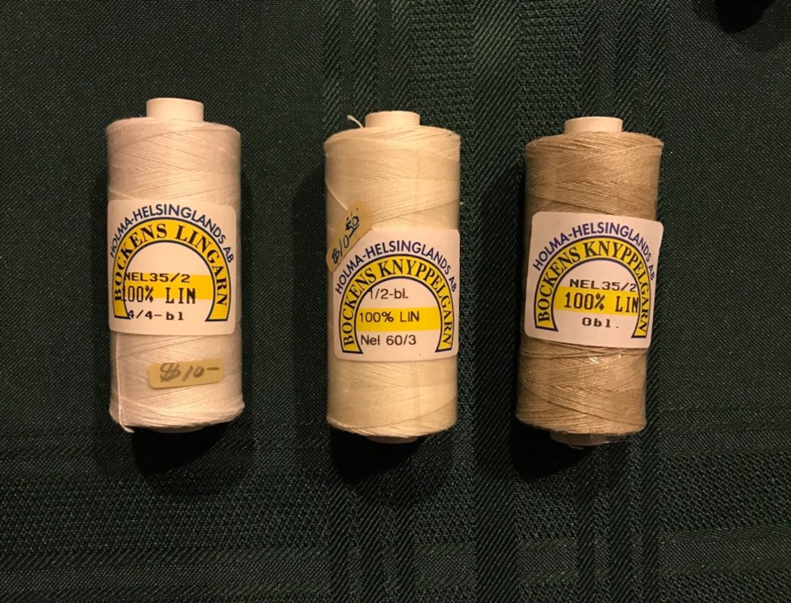 100% Linen Threads for Bobbin Lace 8.50 to 11.50/ea Fresia - Etsy