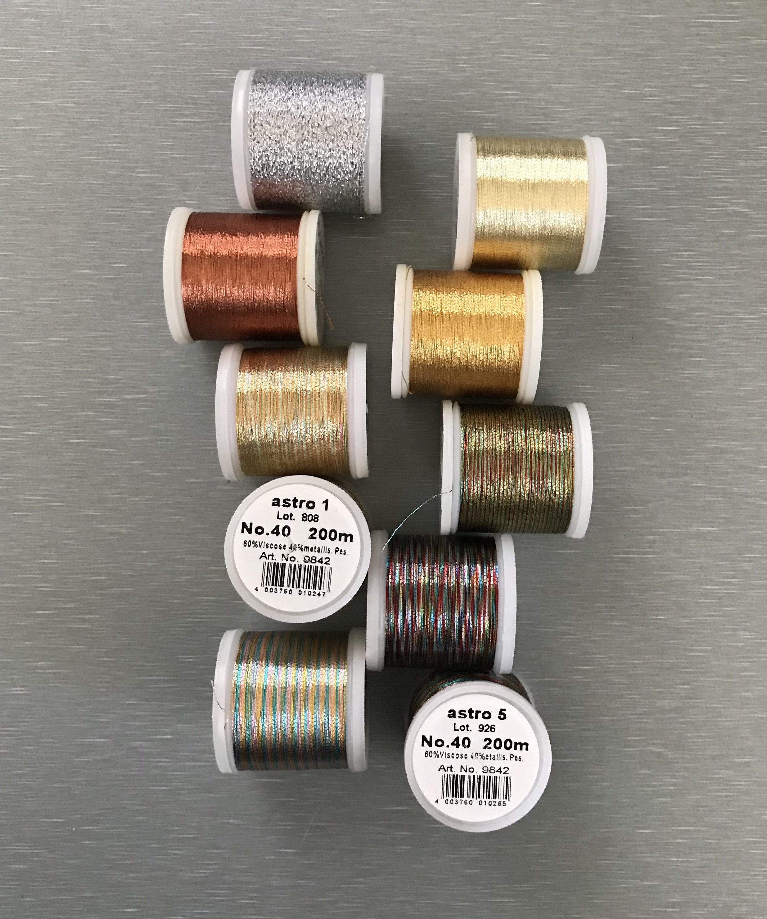 Metallic Bobbin Lace /embroidery Thread 5.50 Each madeira - Etsy