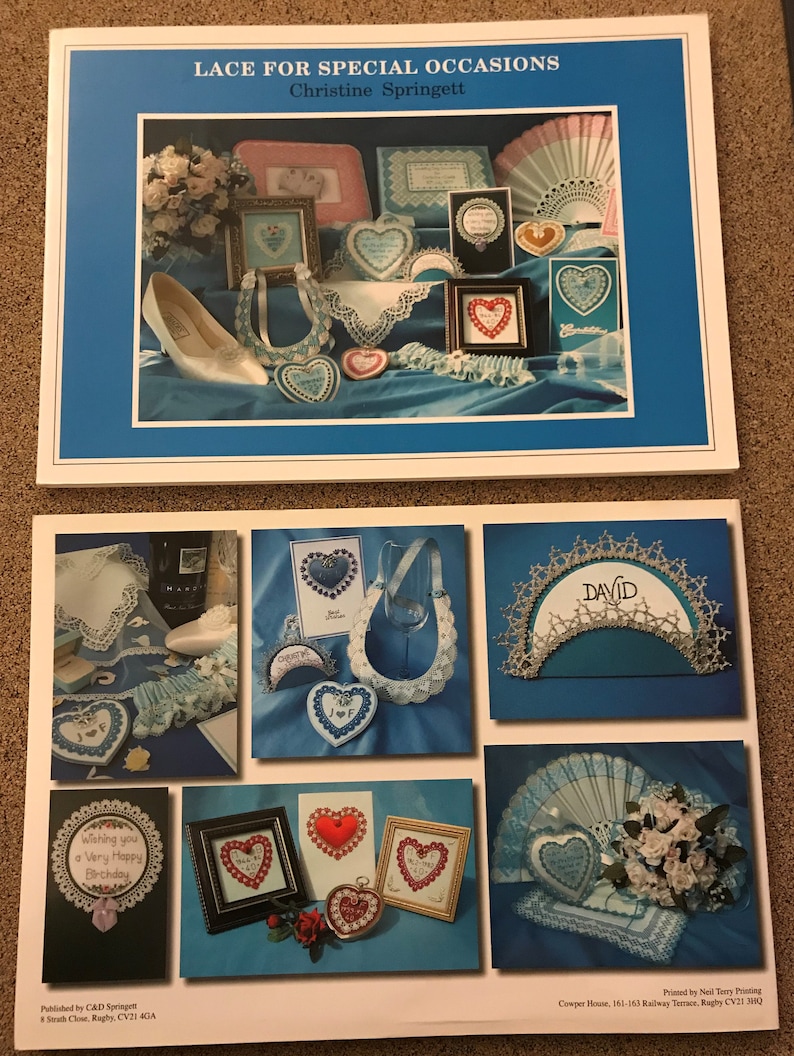 Springett Bobbin Lace Books Christmas Lace 24.50 Lace for | Etsy