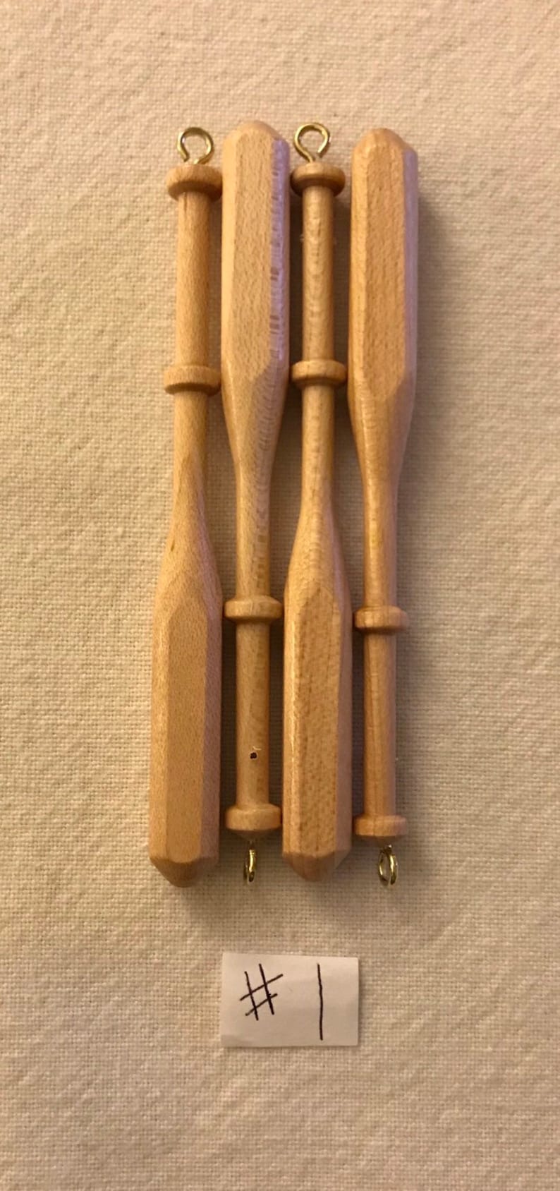 Bobbin Lace Bobbins for Wire or Metallics- Square Bobbins 4 Pk for 14. ...