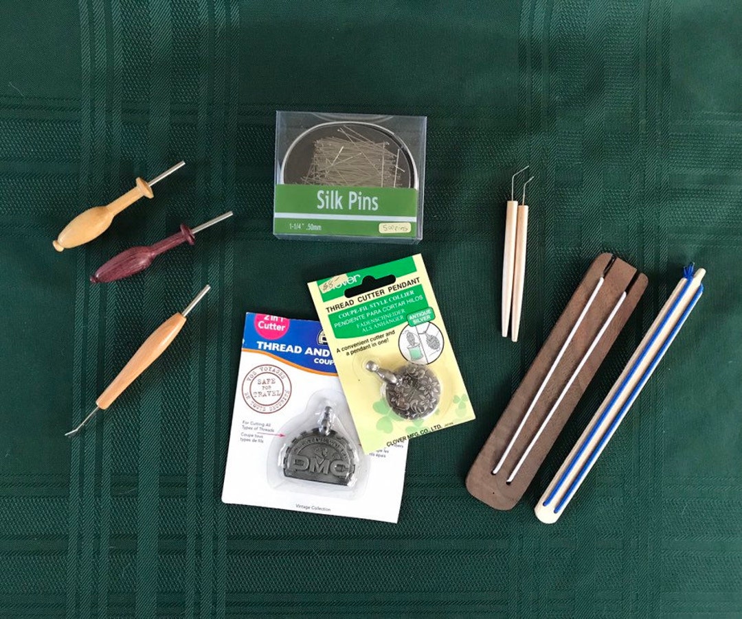 Bobbin Lace Tools-pin Pusher 5.50-6.50, Pin Pusher N Puller 11.50, Pins ...