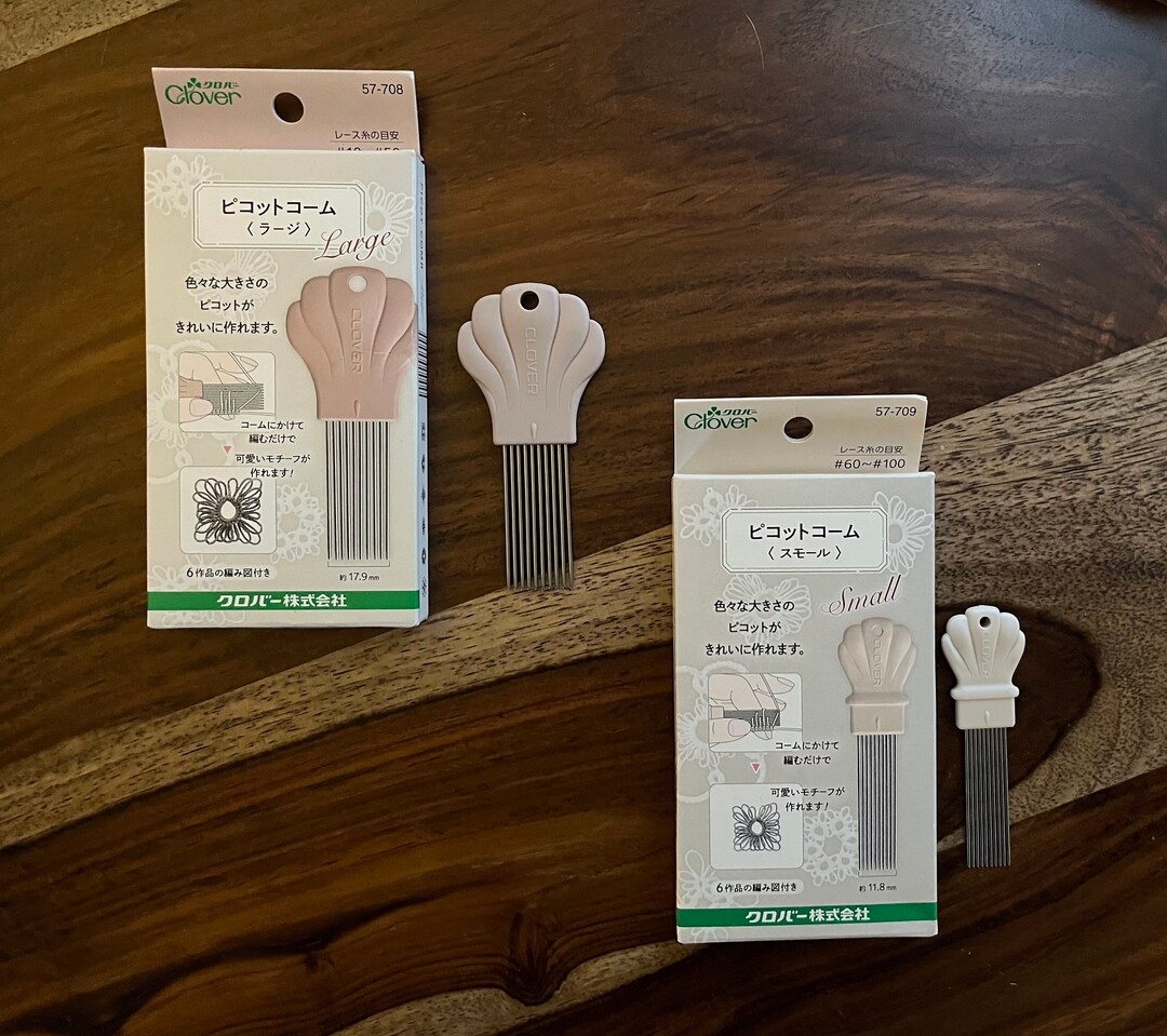 Clover Tatting Tools 19.50 Ea - Picot Comb Available in Large Approx 3 ...