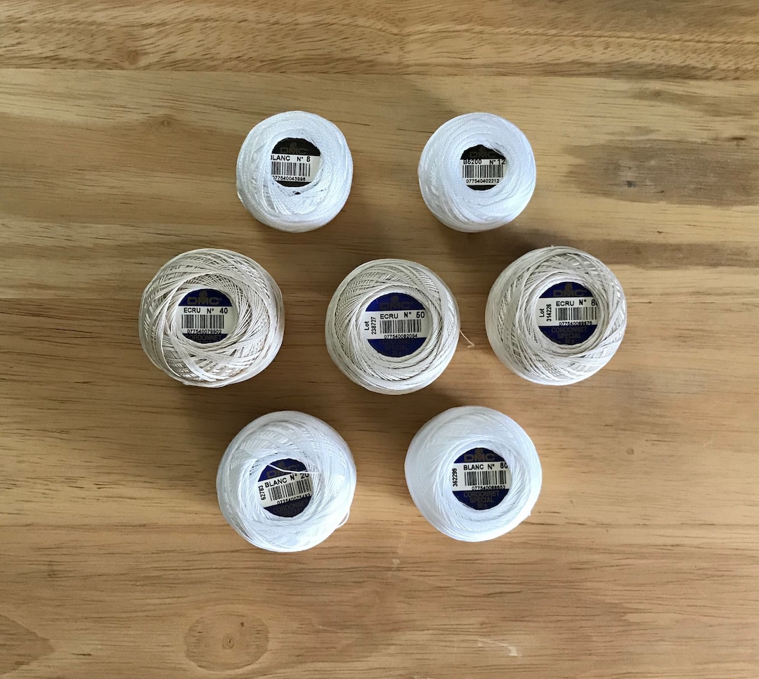 DMC Cotton Lace Threads for Tatting & Bobbin Lace Pearl Cotton 3.75 or ...