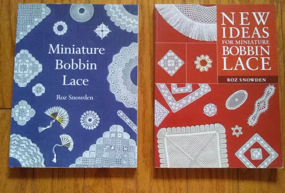 Bobbin Lace Books 29.50 Each by Roz Snowden Miniature Bobbin - Etsy