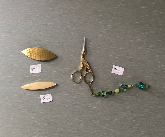 Tatting Shuttles & Scissors With Beading 9.50 Each Matte | Etsy