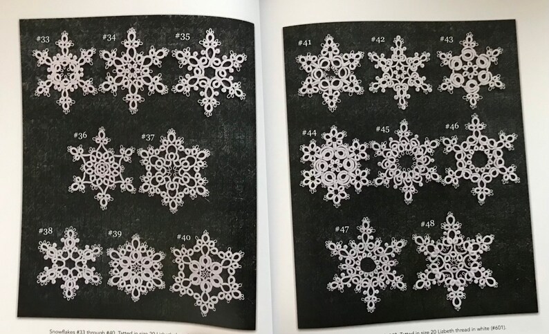 Tatting Books 22.50-28.50ea - Four Dozen Tatted Snowflakes by Robin ...