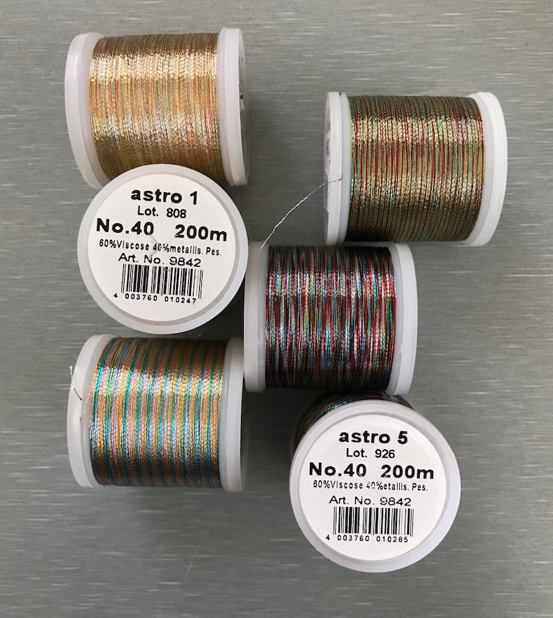 Metallic Bobbin Lace /embroidery Thread 5.50 Each madeira - Etsy
