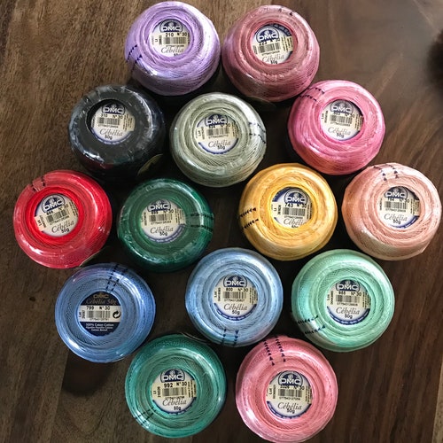 DMC Cotton Lace Threads for Tatting & Bobbin Lace Pearl Cotton - Etsy