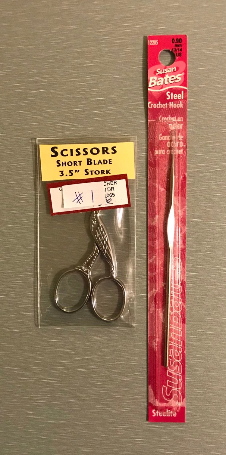 Tatting Tools 8.00-9.50 Stork Scissors Plus .9mm Crochet - Etsy