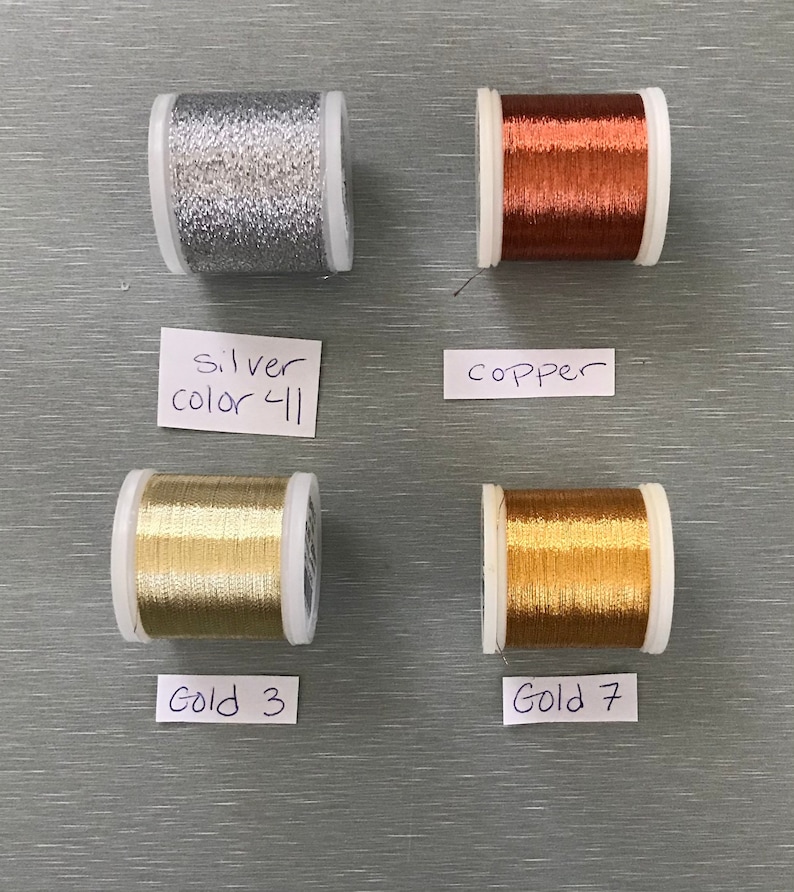 Metallic Bobbin Lace /embroidery Thread 5.50 Each madeira - Etsy