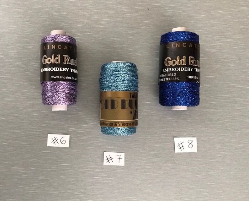 Metallic Bobbin Lace Thread Gold Rush Embroidery Thread 100 | Etsy