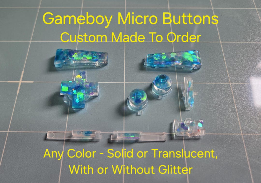 ANY COLOR Gameboy Micro Custom Replacement Buttons, Made to Order, Any ...