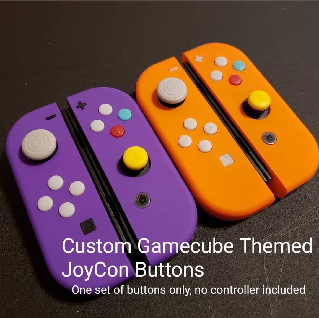 Nintendo Switch Joycon Custom Replacement Buttons, Gamecube Themed ABXY ...