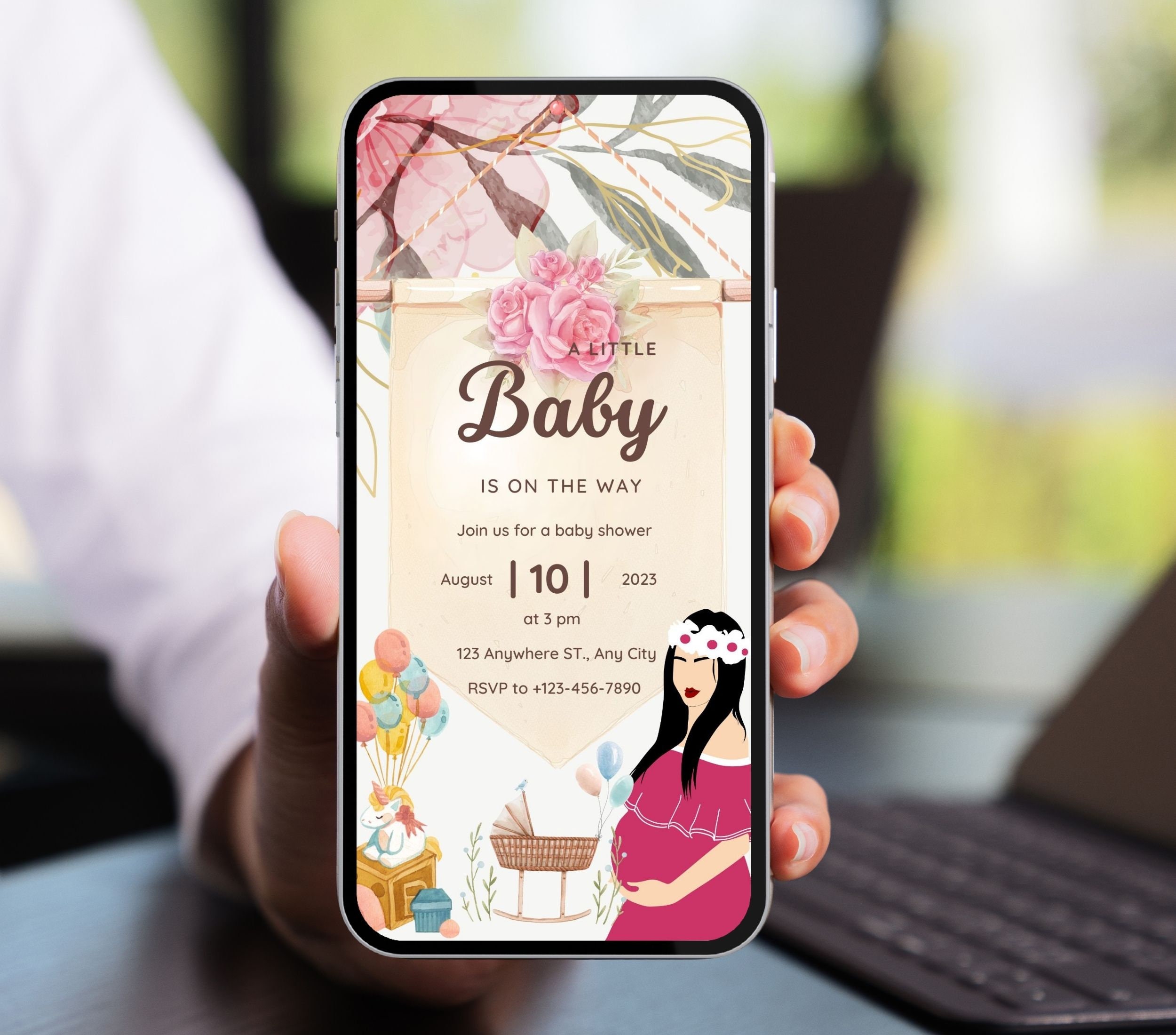 Cute Welcoming Little Baby Shower Invitation| Baby Shower Invitation ...