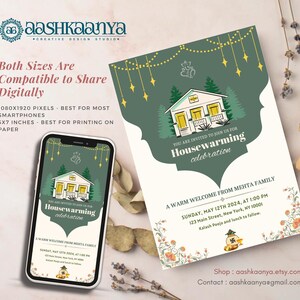 Housewarming Pooja Invitation Design Template| Indian Ghruh Pravesh ...